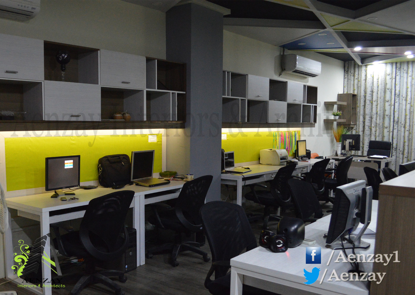 Aenzay Office - Staff area design & Executed pictures by Aenzay ...