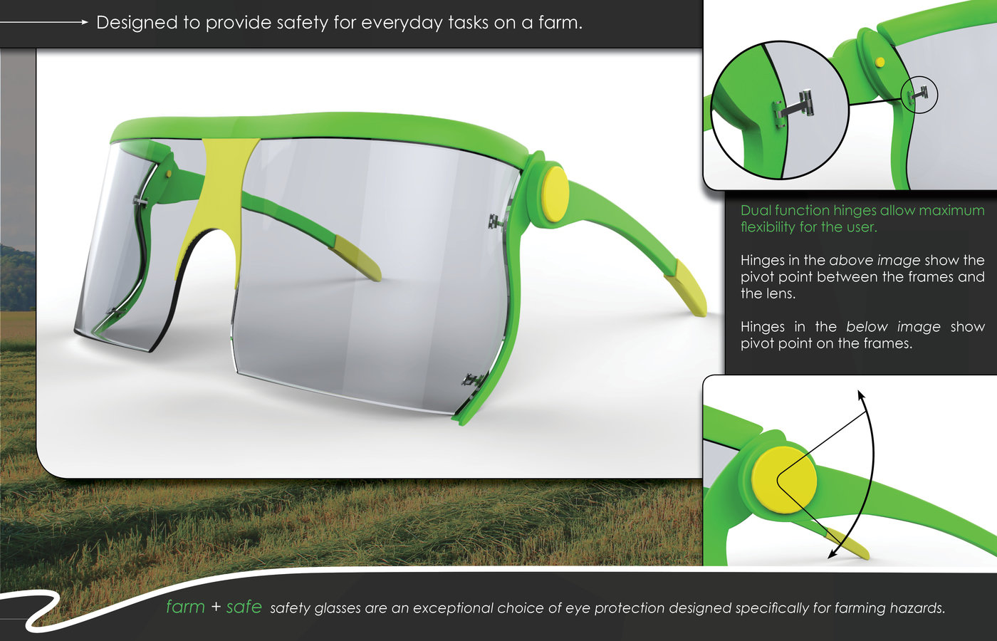 Farm Safe Glasses by Andrew Belk at Coroflot.com