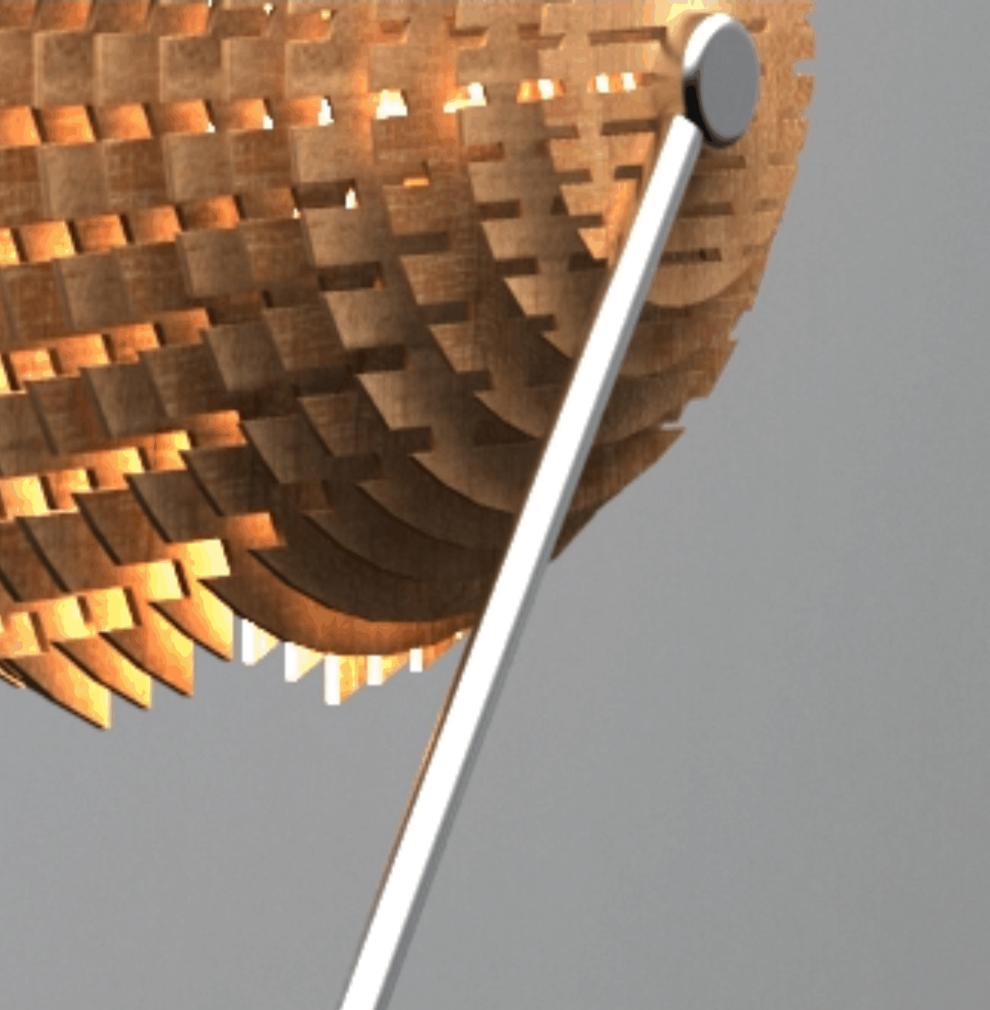 Bamboo Moon Standing Lamp by Sharon-Lee Styger at Coroflot.com