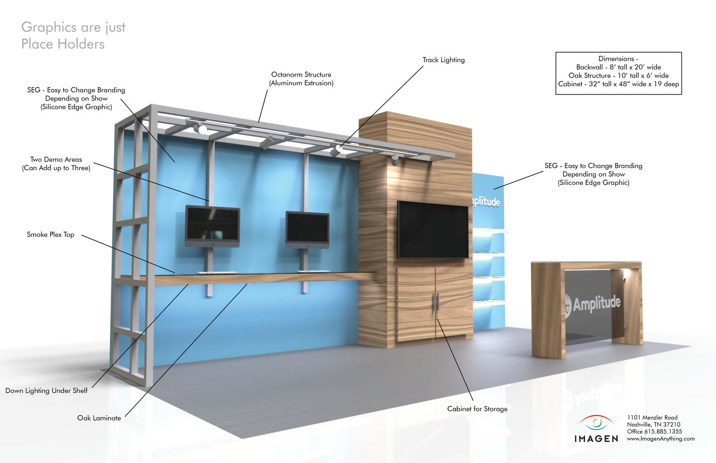 Custom 10' x 20' Booth by Sean-Michael Smith at Coroflot.com