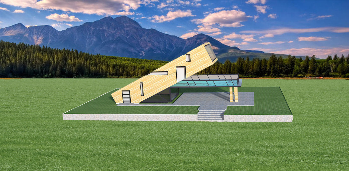 Slant House by Claire La Fontaine Chiarini at Coroflot.com