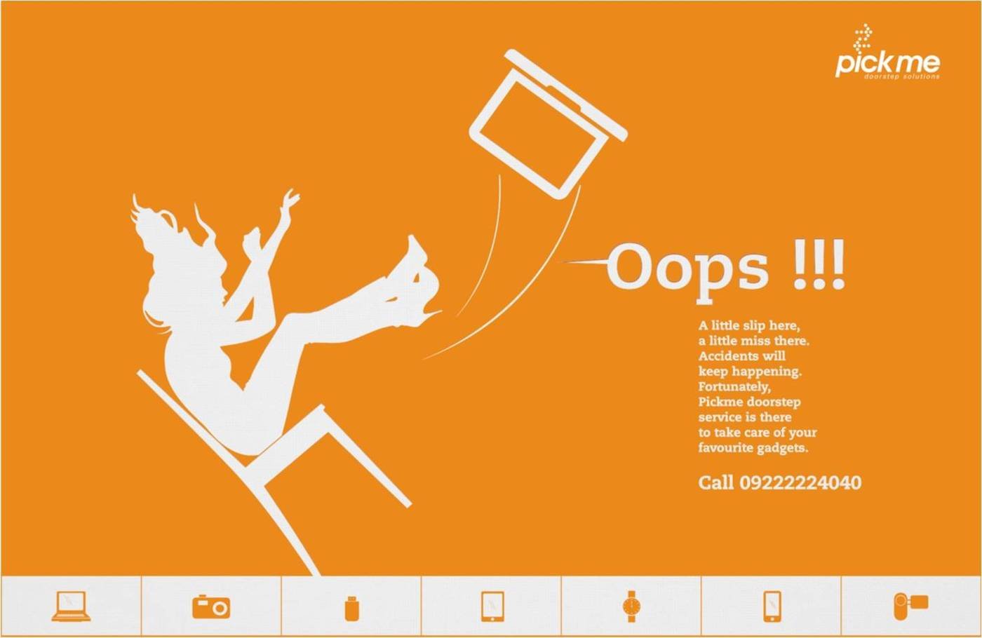 PICK ME doorstep service (Print ads) by Anshuman Chatterjee at Coroflot.com