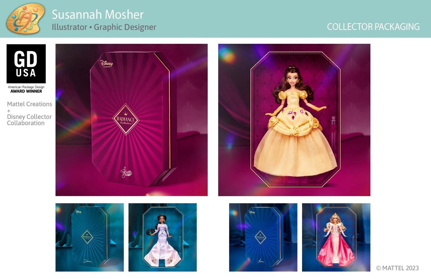 Mattel Creations + Disney Collector: Radiance Collection by Susannah ...