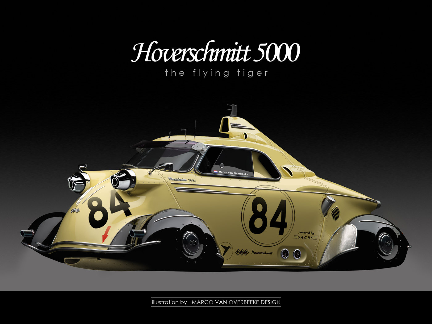 Hoverschmitt 5000 - the flying tiger by Marco van Overbeeke at Coroflot.com