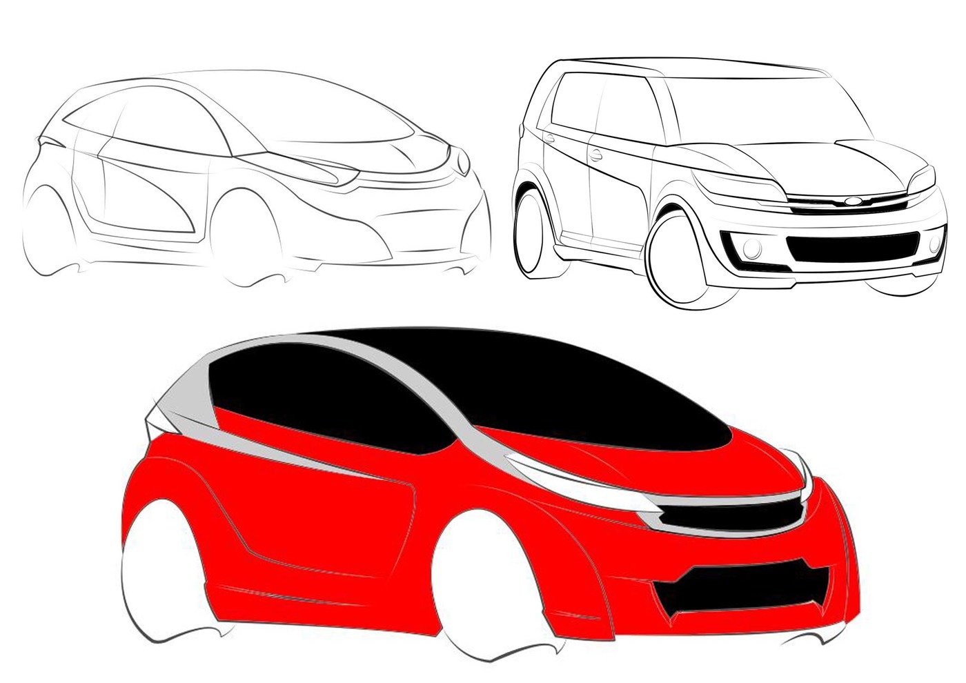 Automotive Doodles by Ahmad Firdaus Ibrahim at Coroflot.com