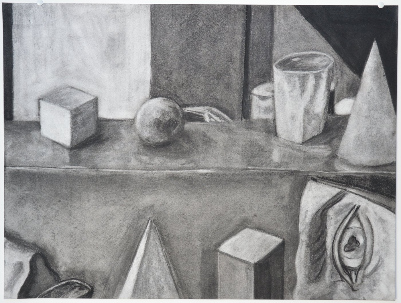 White Objects Still Life by Lauren Pitrone at Coroflot.com