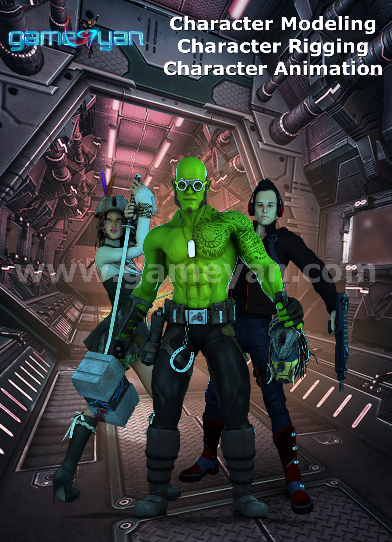 3D Character Modeling By game outsourcing company by Ruturaj Desai at ...