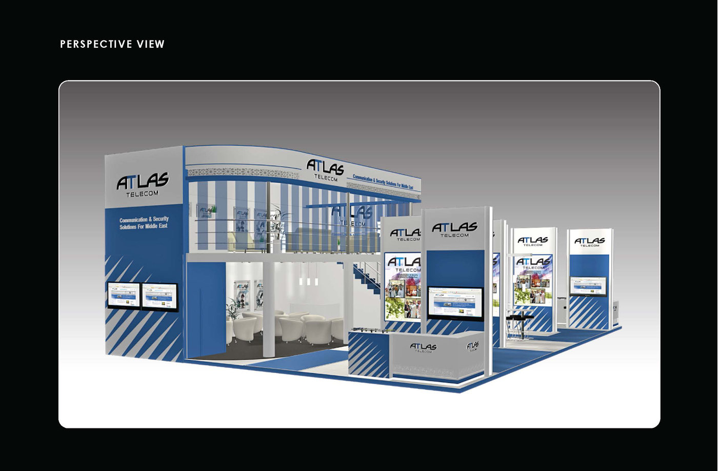 Atlas Telecom Exhibition Design by John Henry Mangalonzo at Coroflot.com