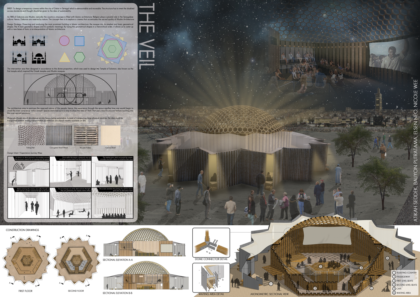 Temporary Cinema in Dakar - Architecture by Nicole Wee at Coroflot.com
