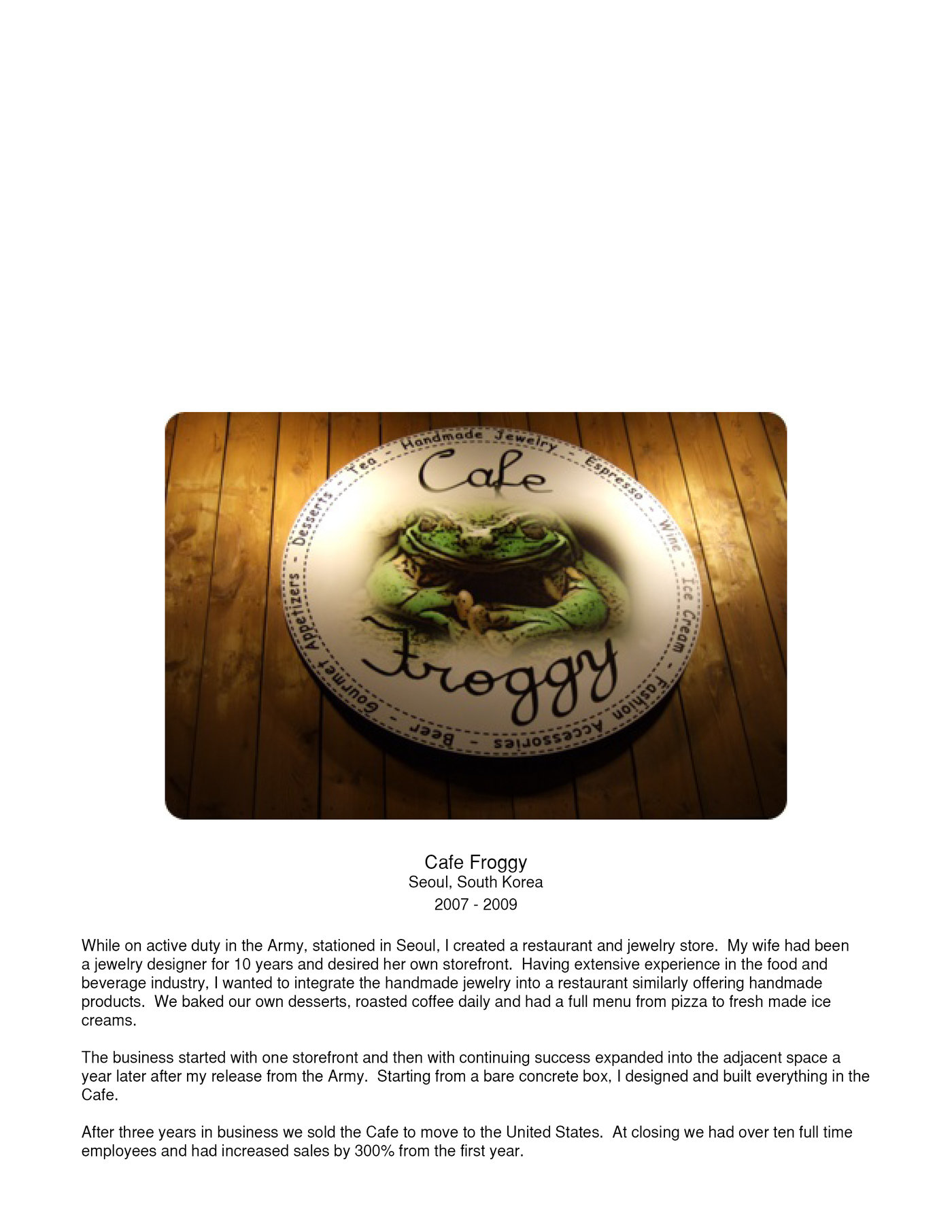 Cafe Froggy by Robert Murray at Coroflot.com