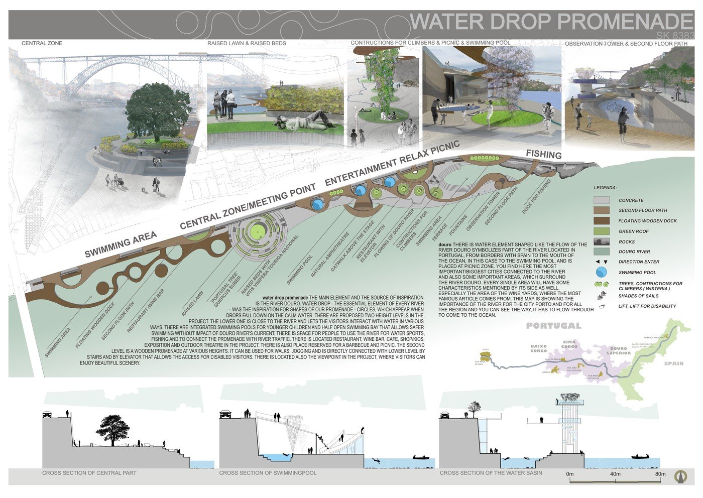 Water Drop Promenade in Porto by Zuzana Grecnarova at Coroflot.com