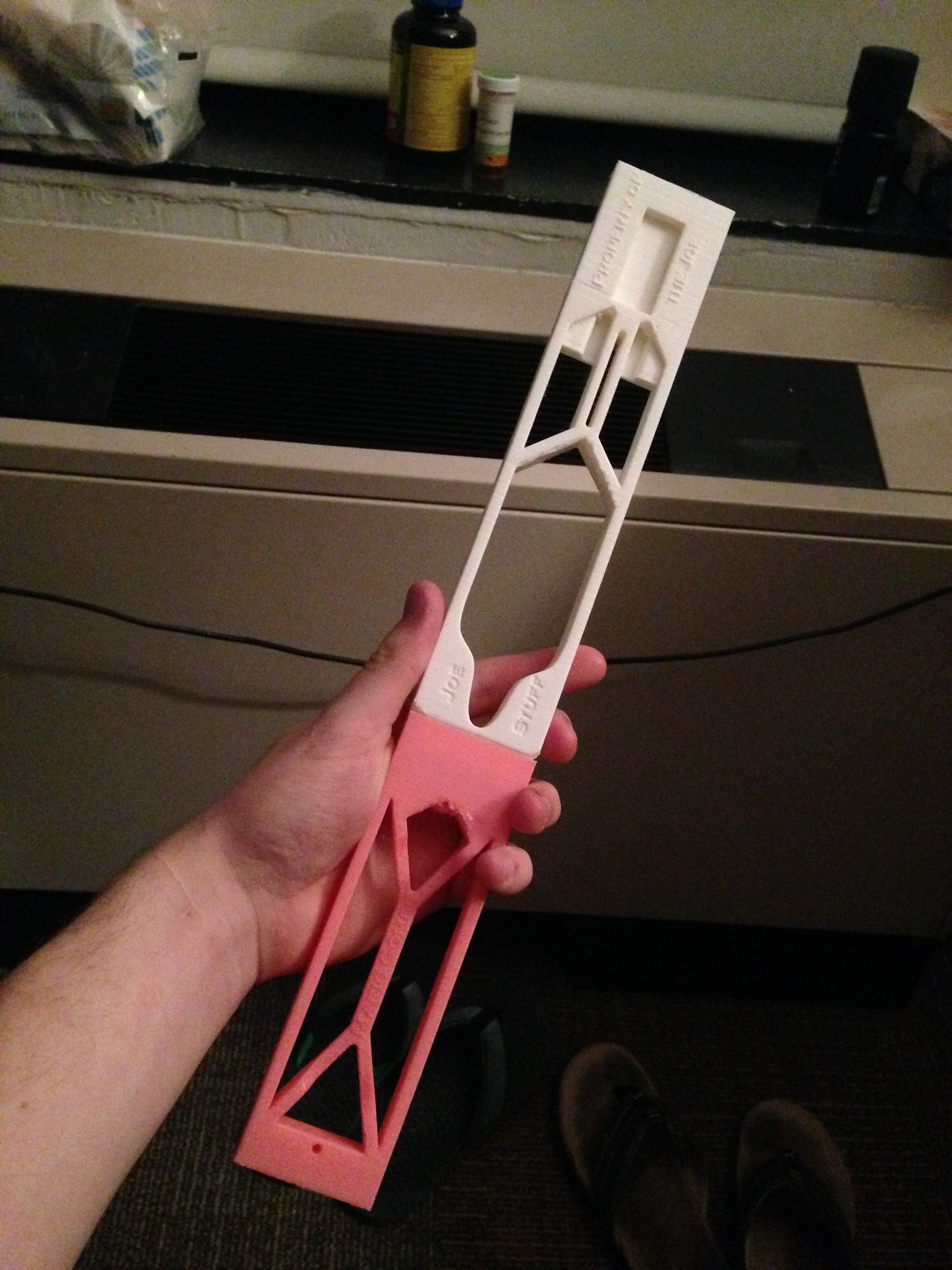 3D prints for simplifying construction of the Rimless Wheel Walking ...