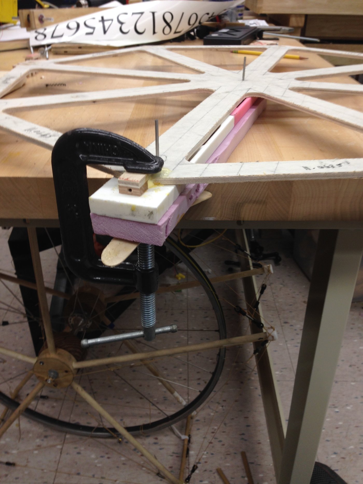 3D prints for simplifying construction of the Rimless Wheel Walking ...