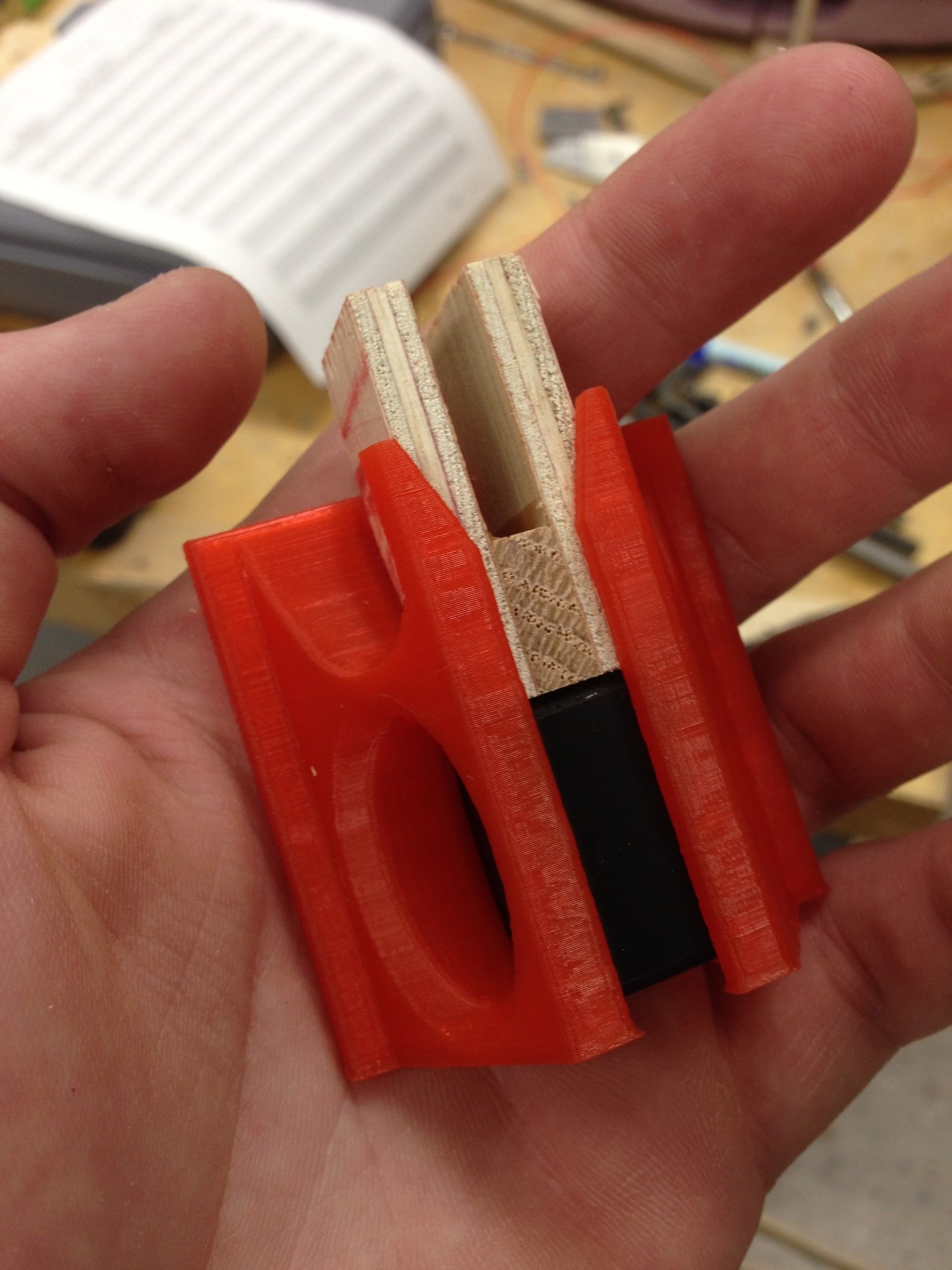 3D prints for simplifying construction of the Rimless Wheel Walking ...