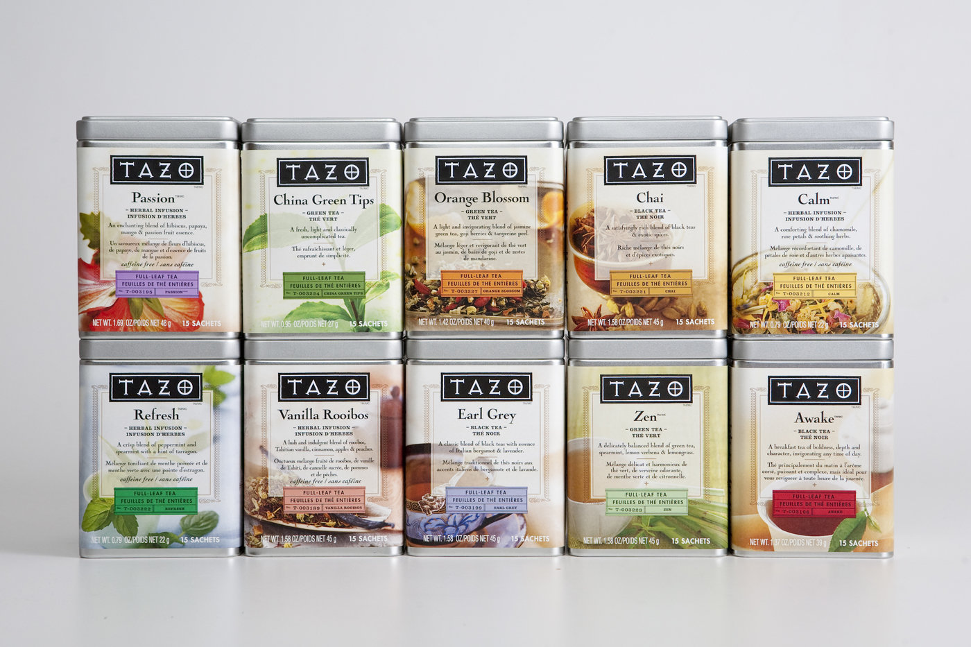 Tazo Pre-Rebrand by Amy Lam at Coroflot.com