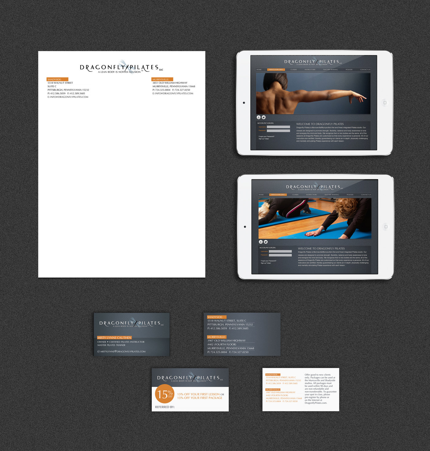 Dragonfly Pilates by Kimberly Rullo at Coroflot.com