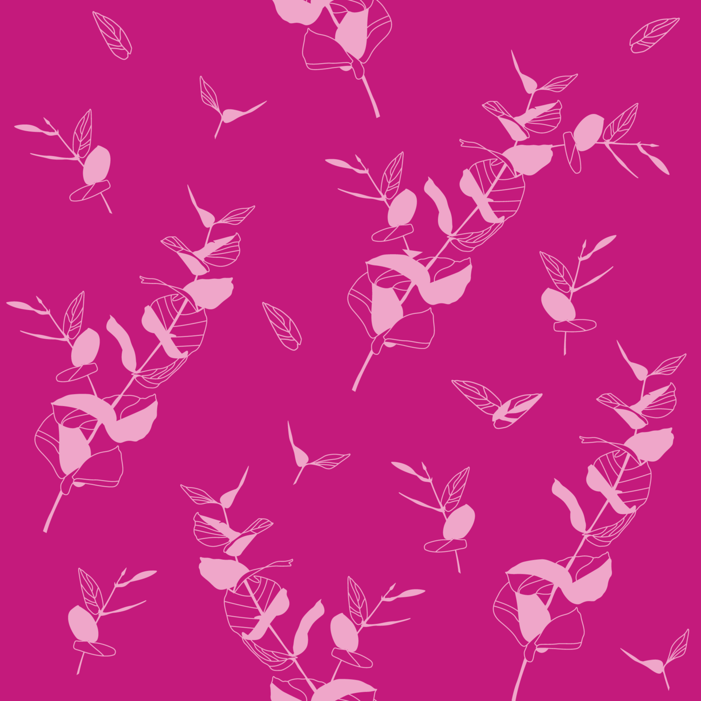 Seamless Floral Fuchsia Pattern by Christine Mendez at Coroflot.com
