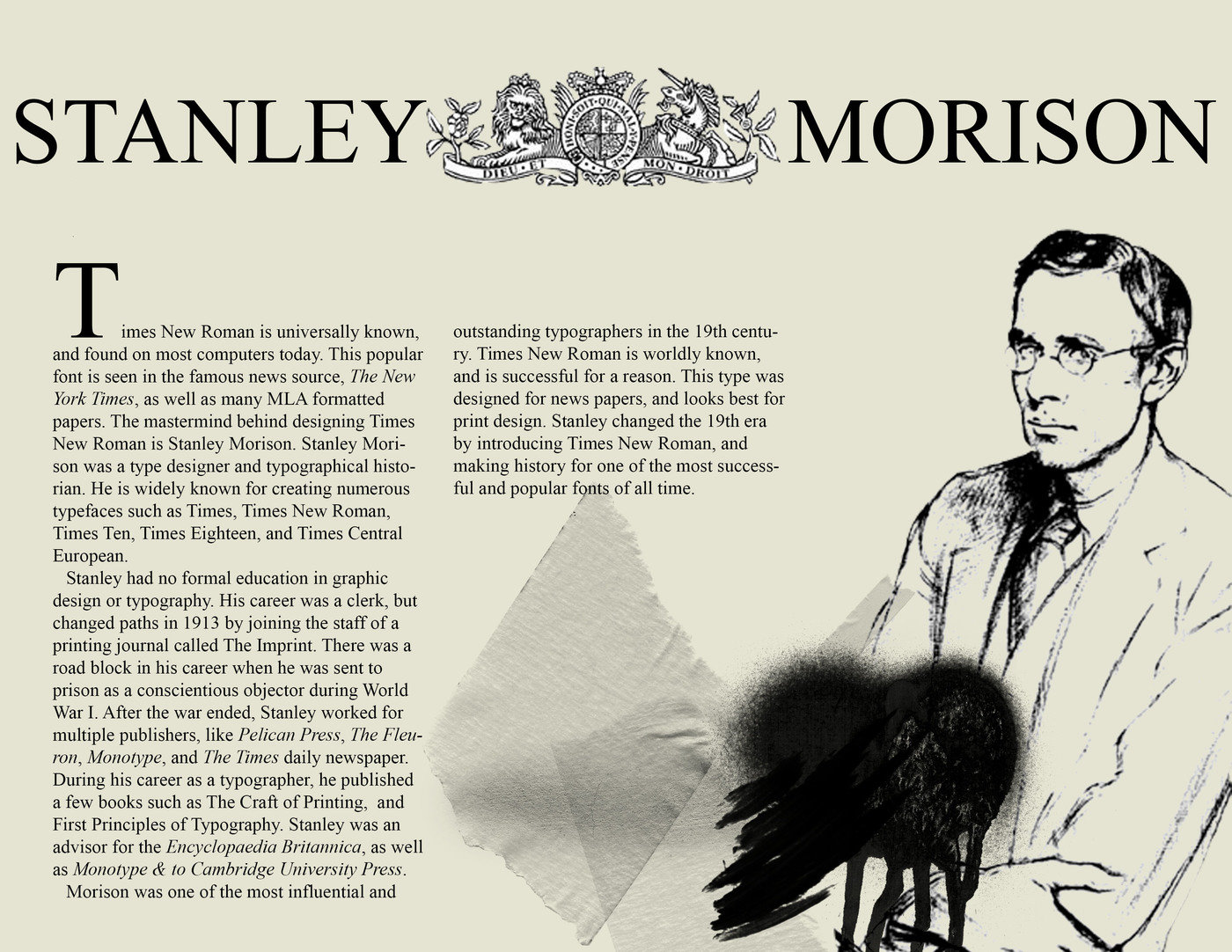 Stanley Morison Website Page by Kristen Ciccolella at Coroflot.com