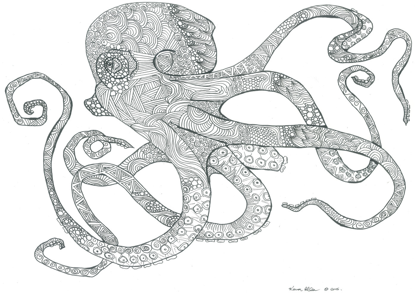 Colouring In Book by Karen Allen Art at Coroflot.com