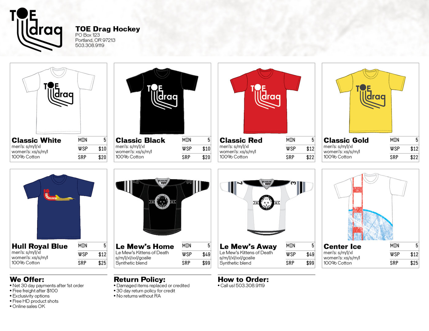 Toe Drag Logo and Line Sheet by Sean Henderson at Coroflot.com