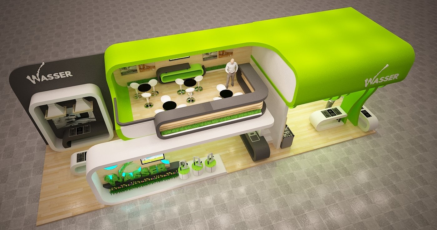 indobuiltech 2015 wasser concept booth by dodo kuprut at Coroflot.com