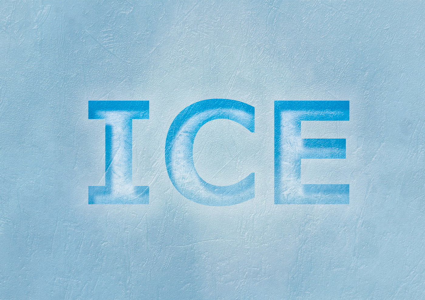 Ice Text Effect by Destine Lewis at Coroflot.com