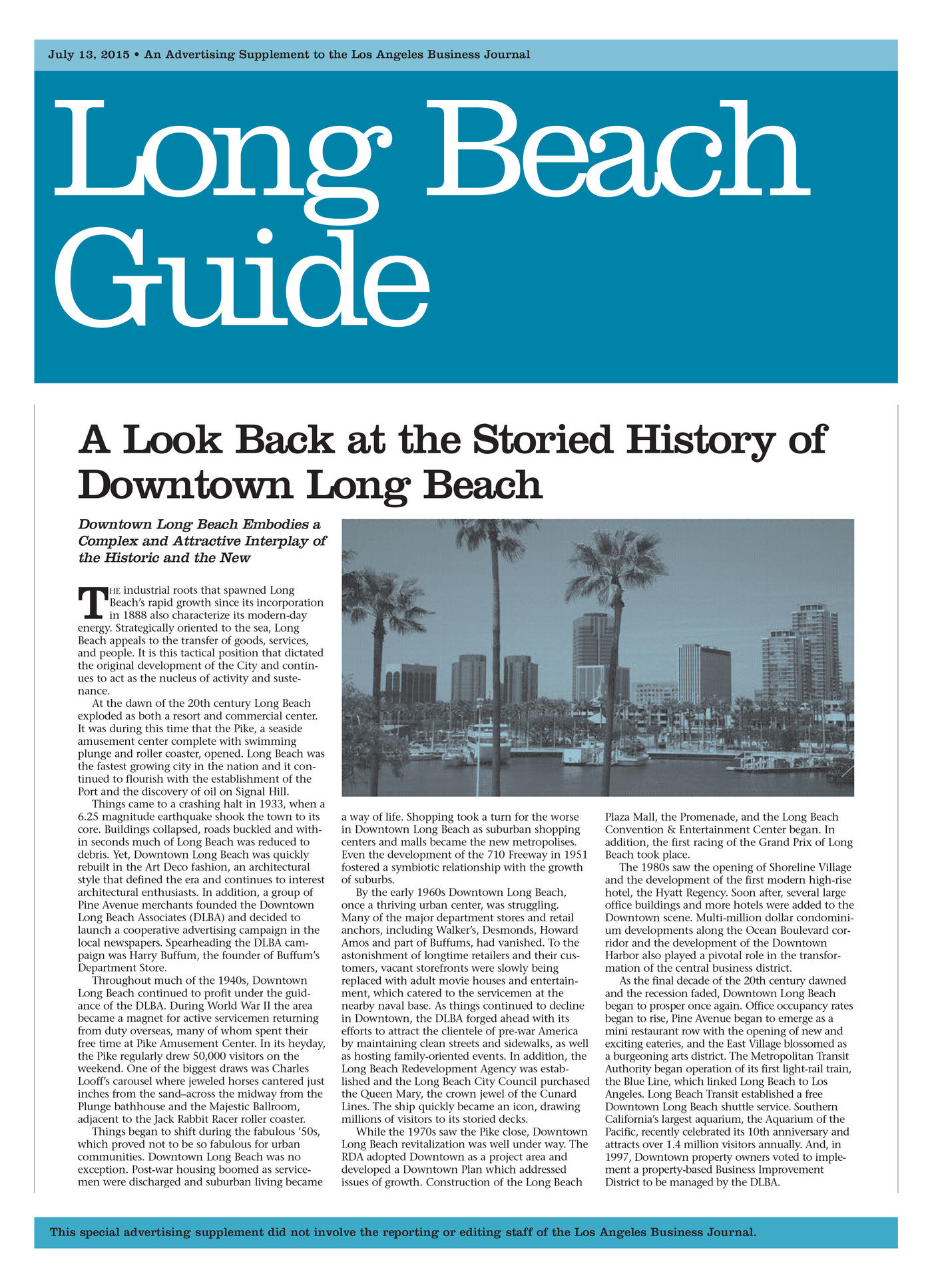 LA Business Journal Advertorial by Angie Mathews at Coroflot.com