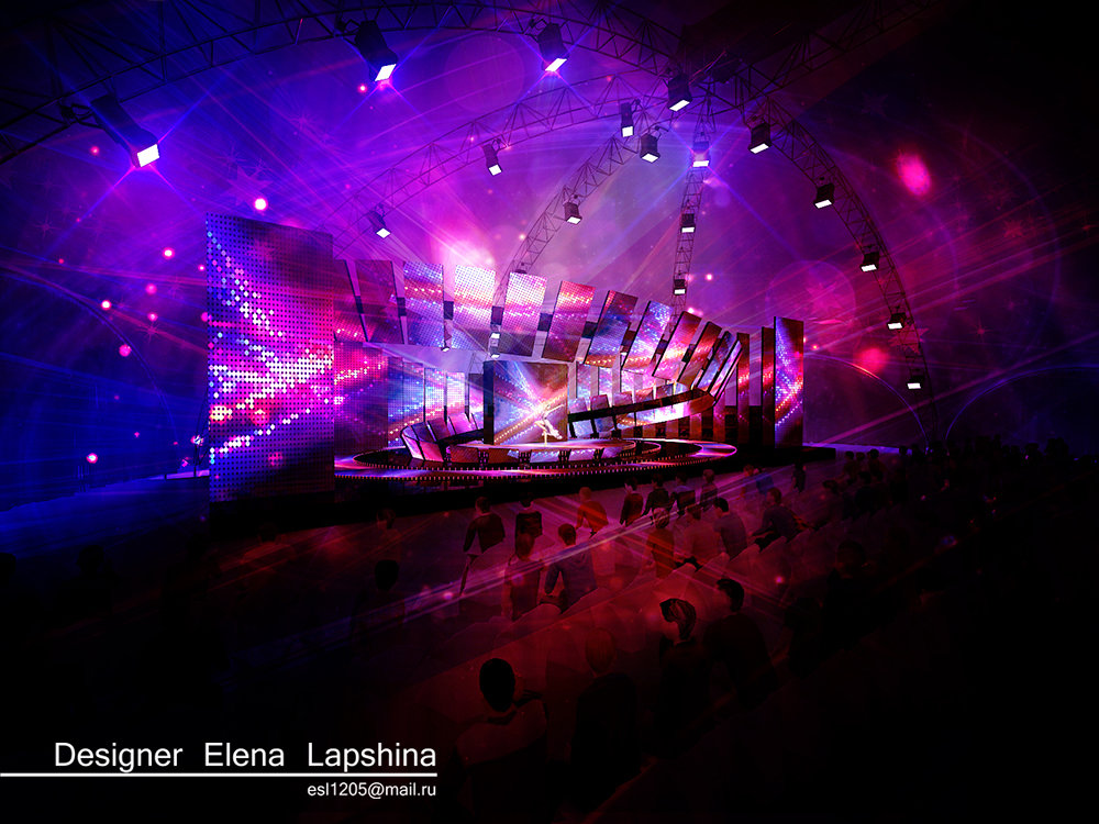 Concert decoration by Elena Lapshina at Coroflot.com