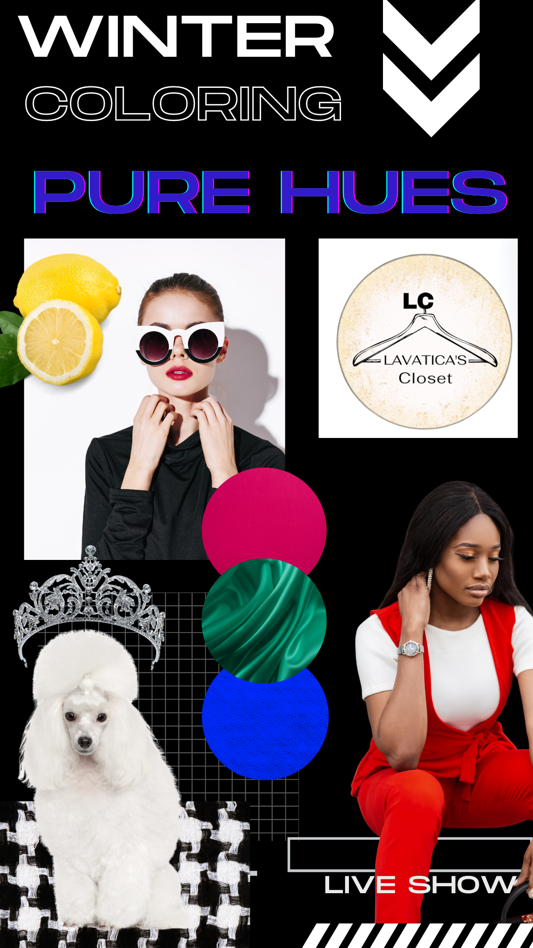 Pure Hue Color Aesthetic Poshmark Ad by Nicole Germain at Coroflot.com