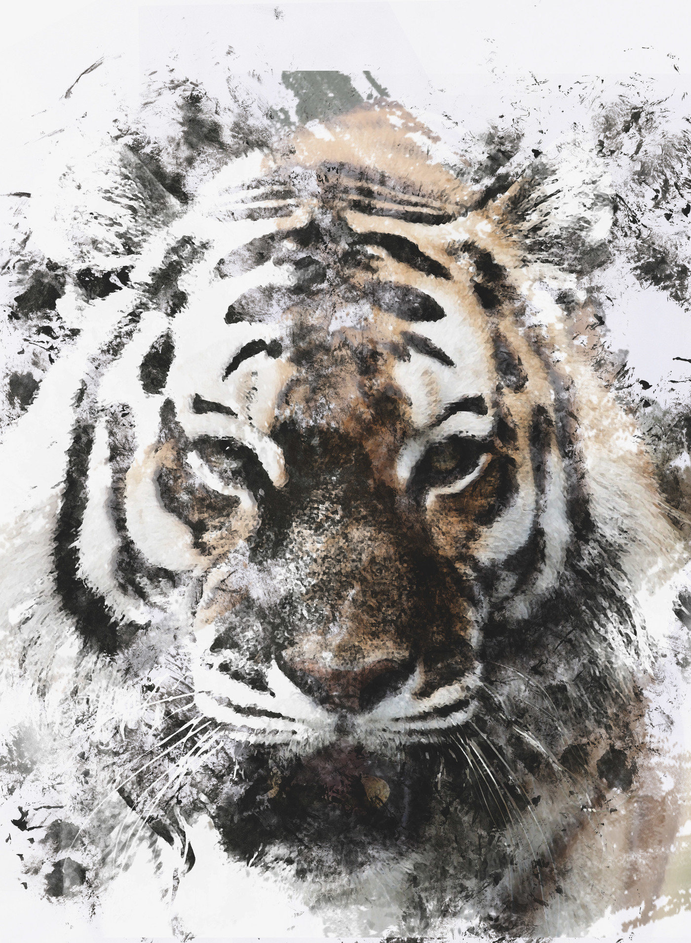 Tiger ink effect by Freddy L. Abadie at Coroflot.com