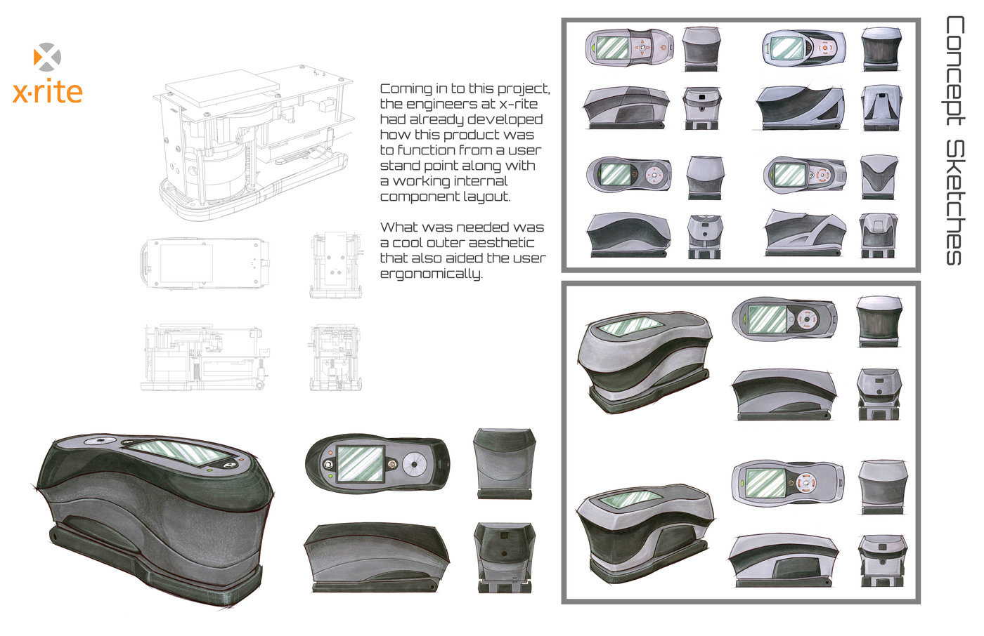 X Rite Ci64 Spectrophotometer by Nicholas Martinchek at Coroflot.com