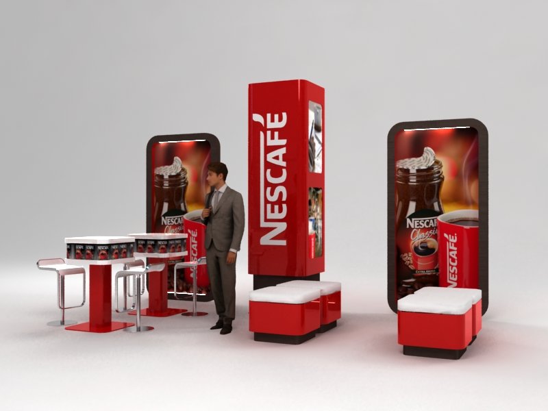 Stand Nescafe by Felipe Goknock at Coroflot.com