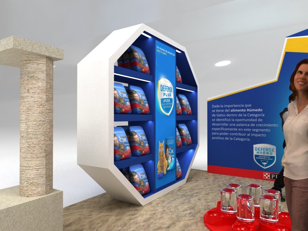 Stand Purina Gato fest by Felipe Goknock at Coroflot.com