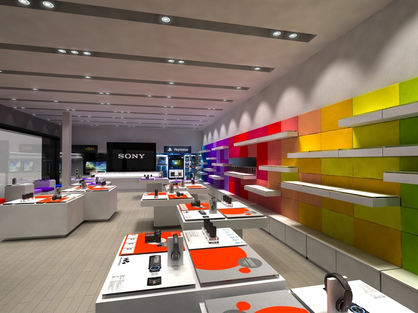 SONYSTORE Plaza Oeste 1 by Felipe Goknock at Coroflot.com