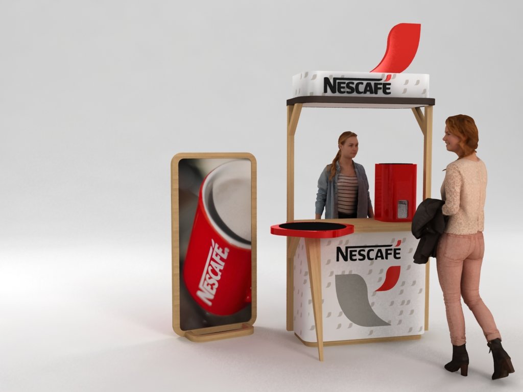 Stand Nescafe 2 by Felipe Goknock at Coroflot.com