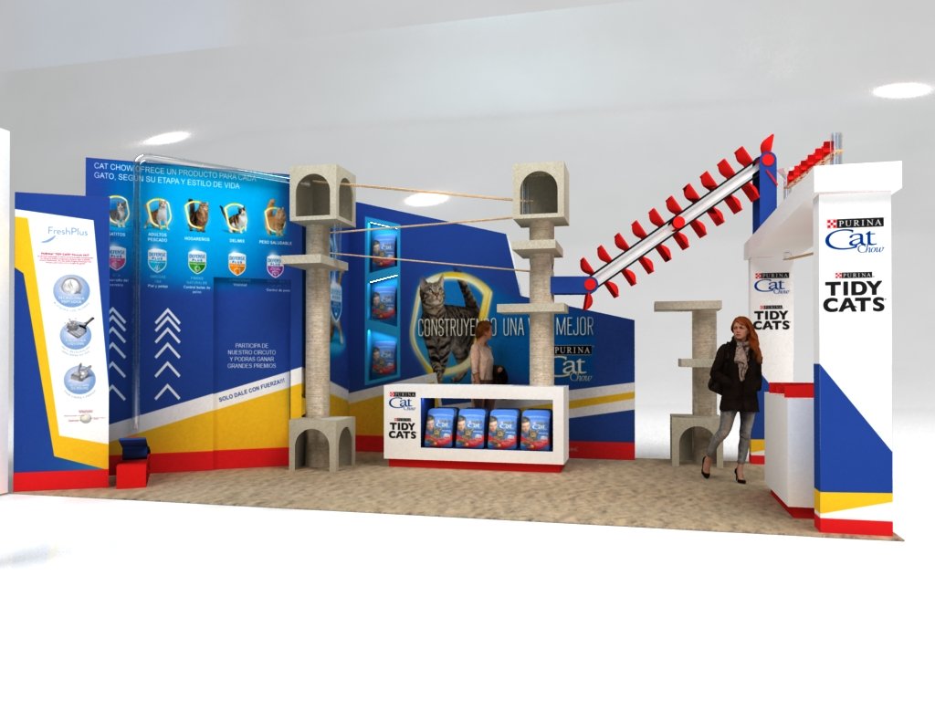 Stand Purina Gato fest by Felipe Goknock at Coroflot.com