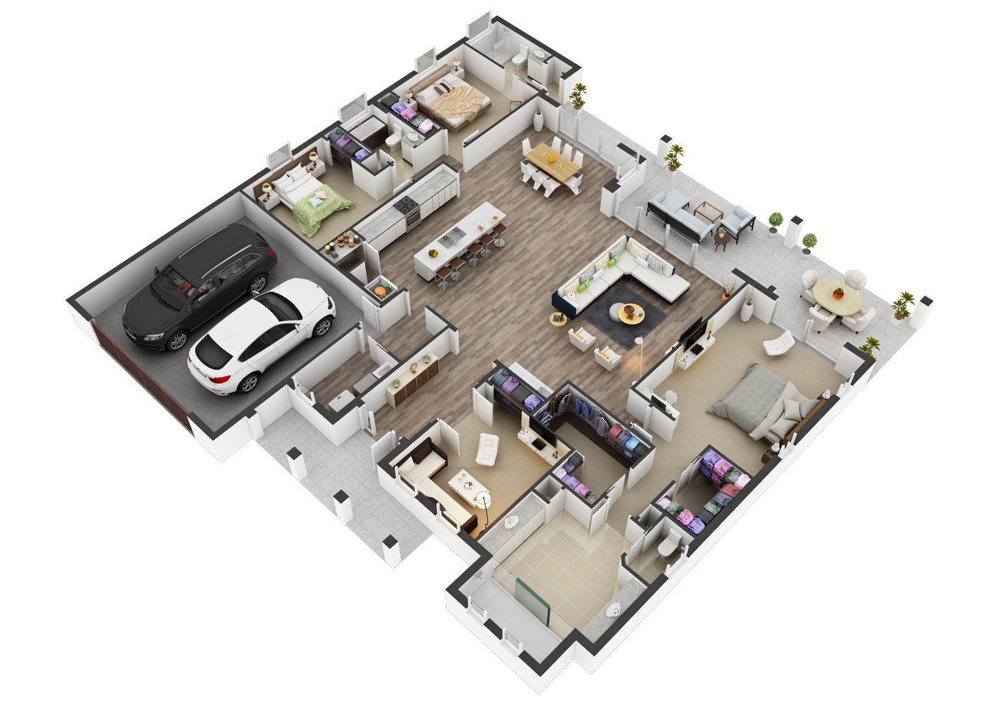 3D Floor Plan Visualization by Rambin Jackson at Coroflot.com