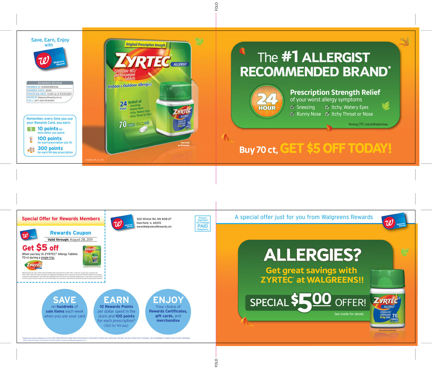 ZYRTEC® POSTER, SHELF TALKER & DIRECT MAILER by Brian S at Coroflot.com