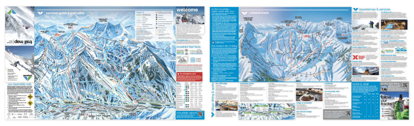 Snowbird Trail Maps by Kelli McEwan at Coroflot.com