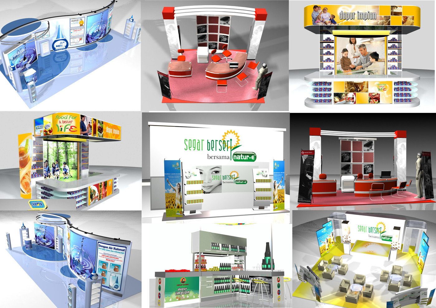 Exhibition booth design by ahmad kosasih at Coroflot.com