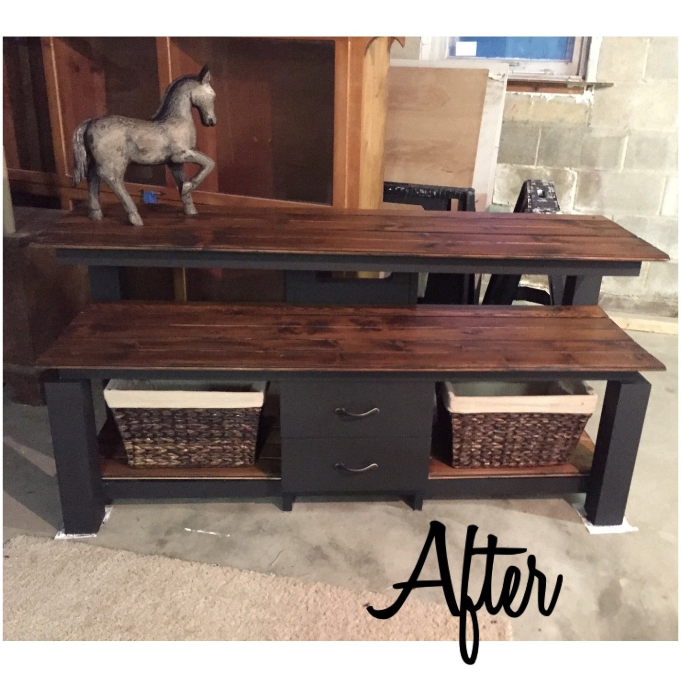 From Modern to Rustic Entertainment Center by Gabrielle Sheppard at ...