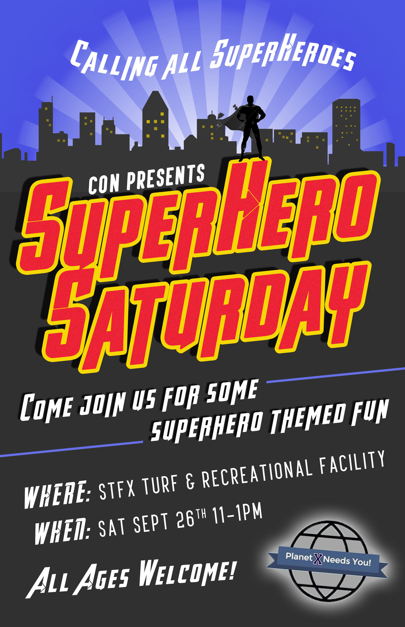 Superhero Saturday Poster by Clare Bekkers at Coroflot.com