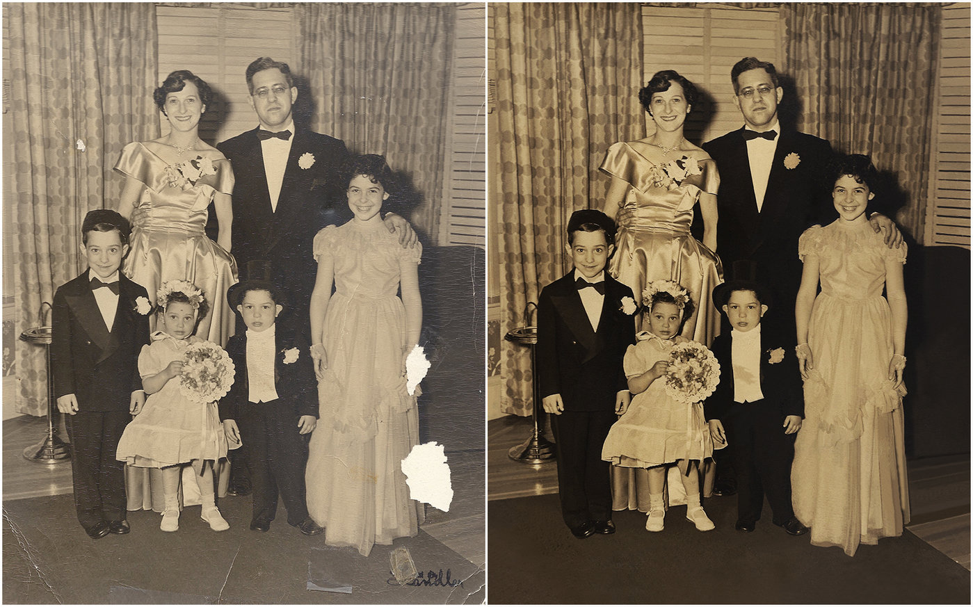 Photo restoration and manipulation by Charles S. Wellman at Coroflot.com