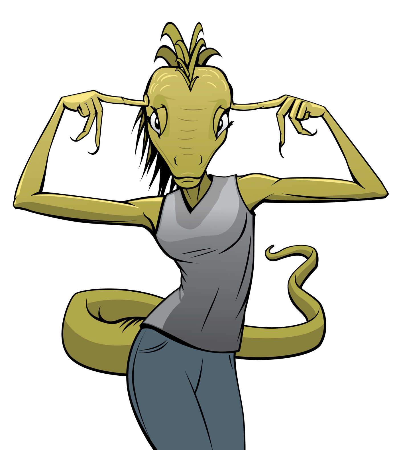 An upload by Jeff Kunze on Coroflot: to the project Lizard Characters