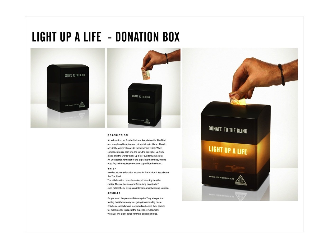 National Association For The Blind (Donation Box) by Silent Partners at ...