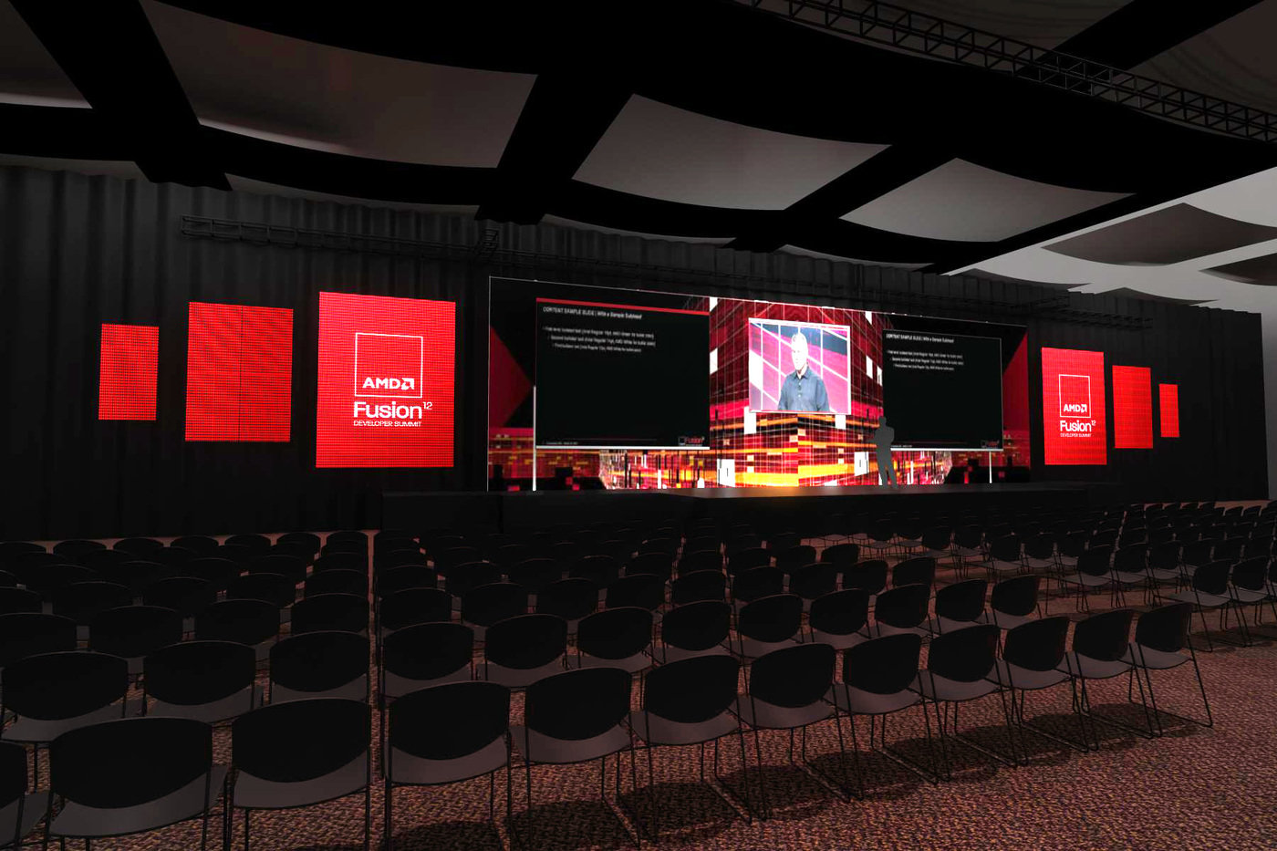 AMD Fusion Stage Design by Jason Zavala at Coroflot.com