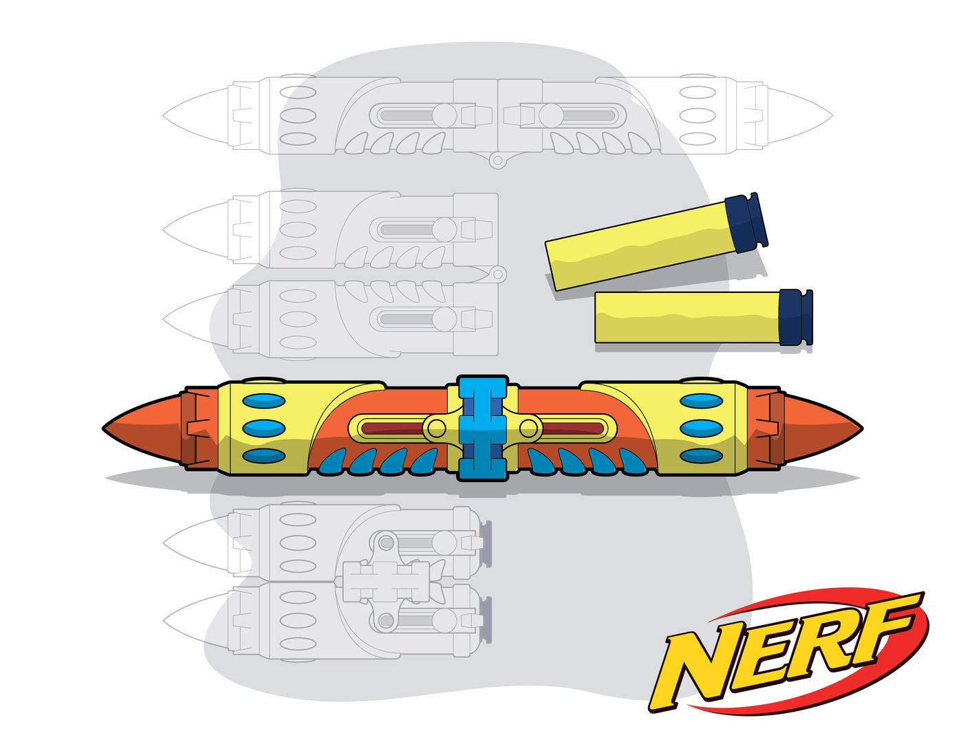 NERF POCKET BLASTERS concept designed for NSI INTERNATIONAL by Paul ...