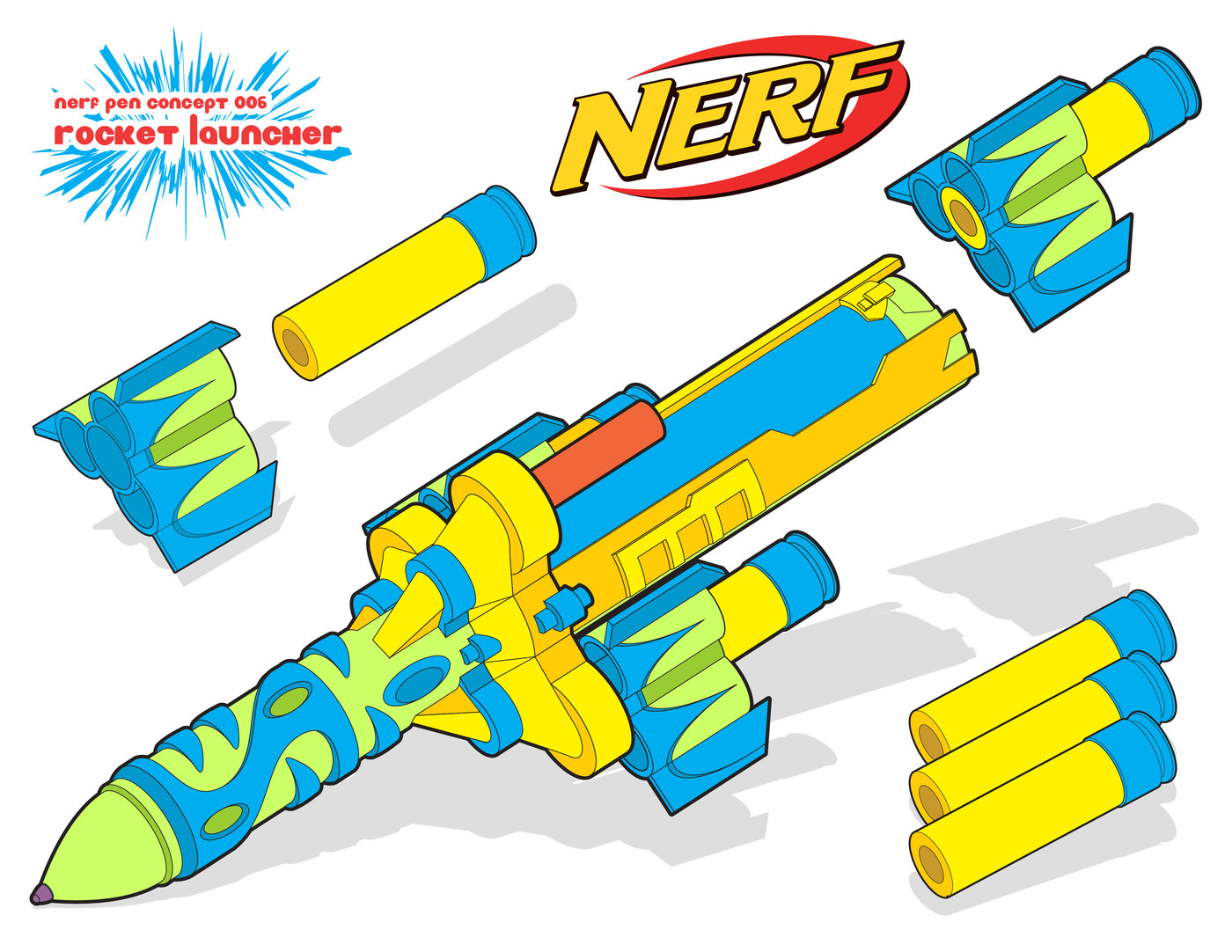 NERF POCKET BLASTERS concept designed for NSI INTERNATIONAL by Paul ...