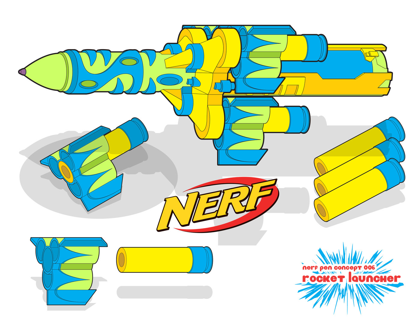 NERF POCKET BLASTERS concept designed for NSI INTERNATIONAL by Paul ...