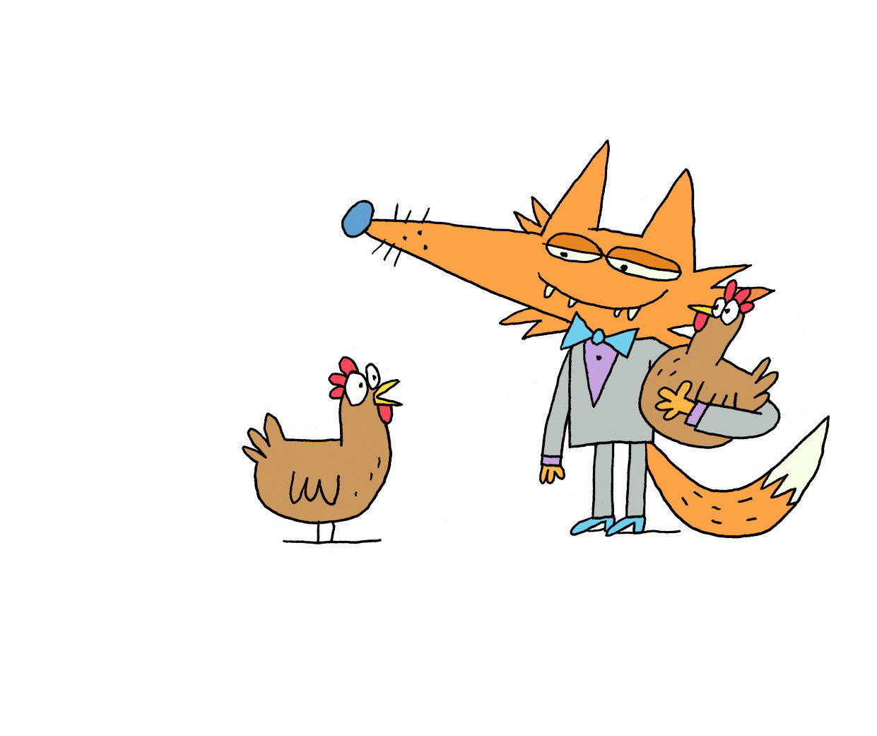 Fox and Hen by Travis Foster at Coroflot.com